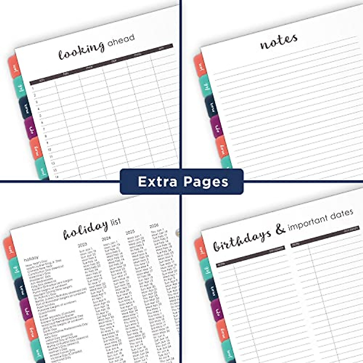 AT-A-GLANCE 2023 Weekly & Monthly Planner Refill, 5-1/2" x 8-1/2", Loose Leaf, Harmony (6099-4111)