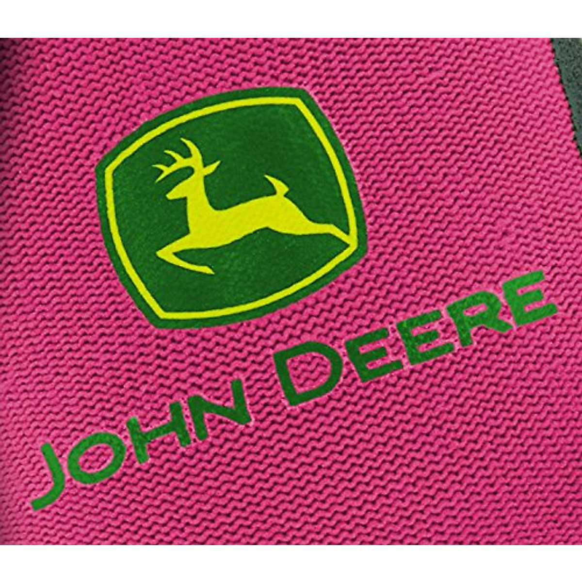 John Deere JD00021 Nitrile Foam Palm Dipped Gloves - Work Gloves for Women, Light-Duty Gloves with Elastic Wrist, Band Top Cuff, Black/Pink