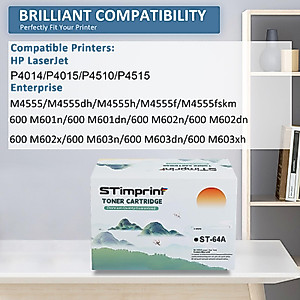STimprint Compatible Toner Cartridge Replacement for 64A CC364A Work with Laser-Jet P4014N P4014DN P4015N P4015X P4015DN P4515N P4515X P4014 P4015 P4515 Printer（Black, 1-Pack）