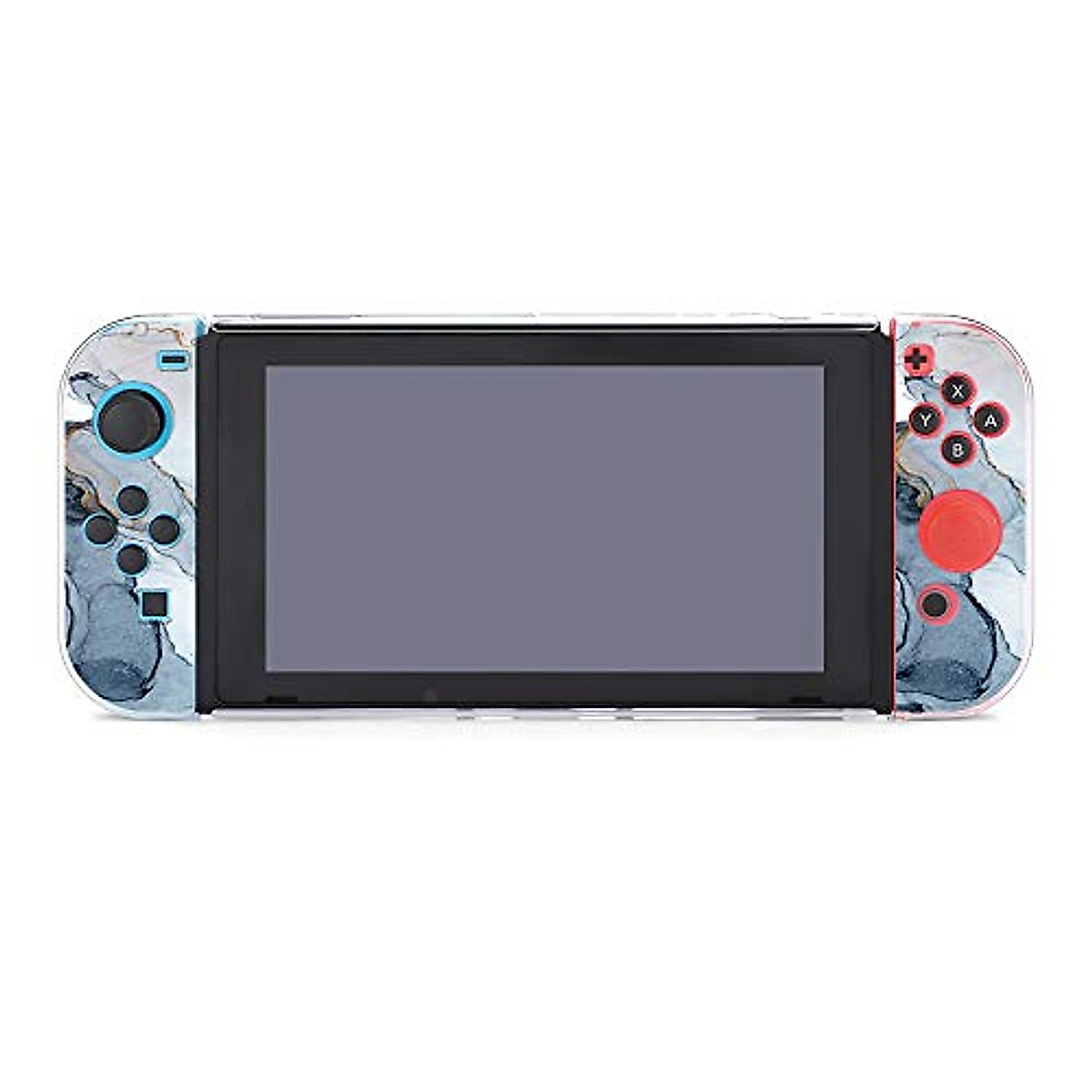 SUPNON Carry Case Compatible with Nintendo Switch, Ultra Slim Hard Shell, Protective Carrying Case for Travel - Closeup Alcohol Ink Abstract Painting Design21174