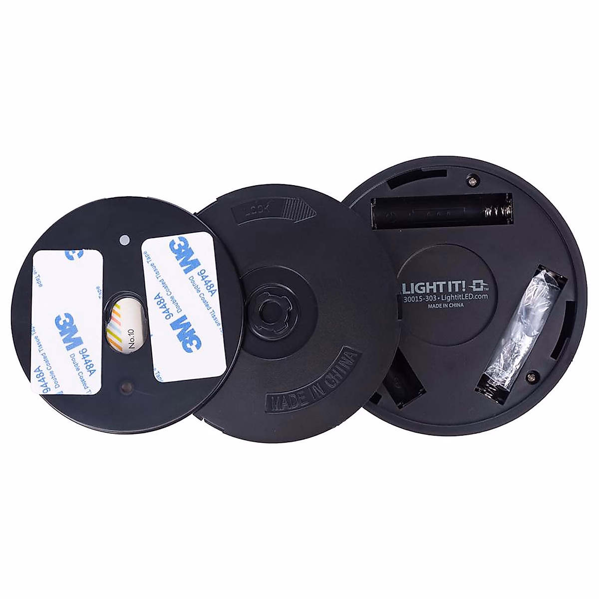 LIGHT IT! by Fulcrum, 30015-303 9-LED Anywhere Light XB, Black, Single Pack