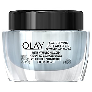 Olay Gel Moisturizer with Hyaluronic Acid by Age Defying, 1.7 Fl Oz