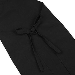 LOYGLIF Aprons for Men Women with Large Pockets, Cotton Canvas chef Adjustable Cooking Kitchen Grill Work Waterproof Bib Apron black