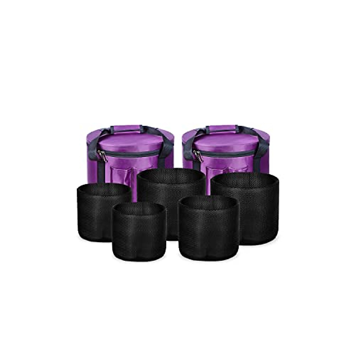 KVKA 7-12 inch Crystal Singing Bowls Set of 7 pcs Quartz Frosted Singing Bowls For Sound Healing with 2 PCS Travel Carry Case Bag (7-12inch, Random frequency)