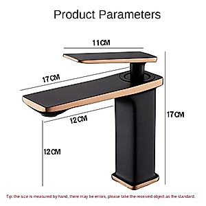 WIMPBLADB High end Basin Faucet Bathroom Sink hot and Cold Water Mixer Crane Deck Installation Single Handle Hole Bathtub Kitchen Faucet(F)