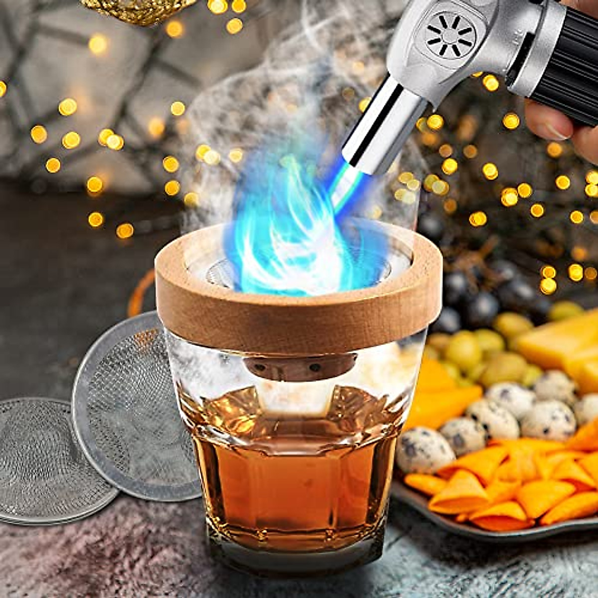 Riian Cocktail Smoker Filter Accessories Old Fashioned Cocktail Kit Smoked Old Fashioned Kit Accessories Cocktail Smoker Screen Stainless Steel Filter - 10PCS Set