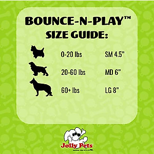 Jolly Pets Bounce-n-Play Dog Toy Ball, 8 Inches/Large, Blueberry, (Model: 2508 BB)