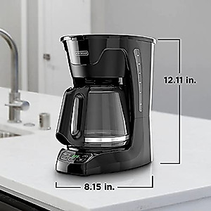 12-Cup* Programmable Coffeemaker, Black