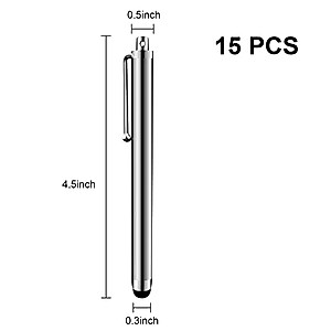 ANYI Stylus Pens for Touch Screens 15 Pcs High Sensitivity Stylus Pen for ipad Capacitive Touch Screen Pen for iPhone Tablets Smartphone