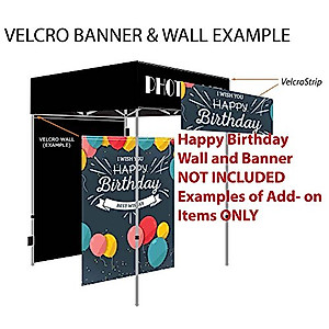 Impact Canopy 5' x 5' Pop-Up Portable Photo Booth Tent Studio with Roller Bag, Black