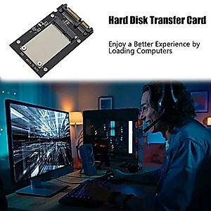 Superjiuex S101 Solid State Drive Transfer Box mSATA to SATA III 2.5 inch SSD Aluminum Hard Disk Box SSD Adapter Card