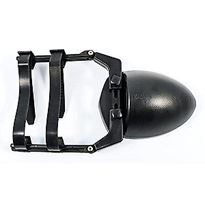 Camco Clamp-On Dual View Towing Mirror | Features 2 Independently Adjustable Mirrors and an Aerodynamic Design | Black (25653)