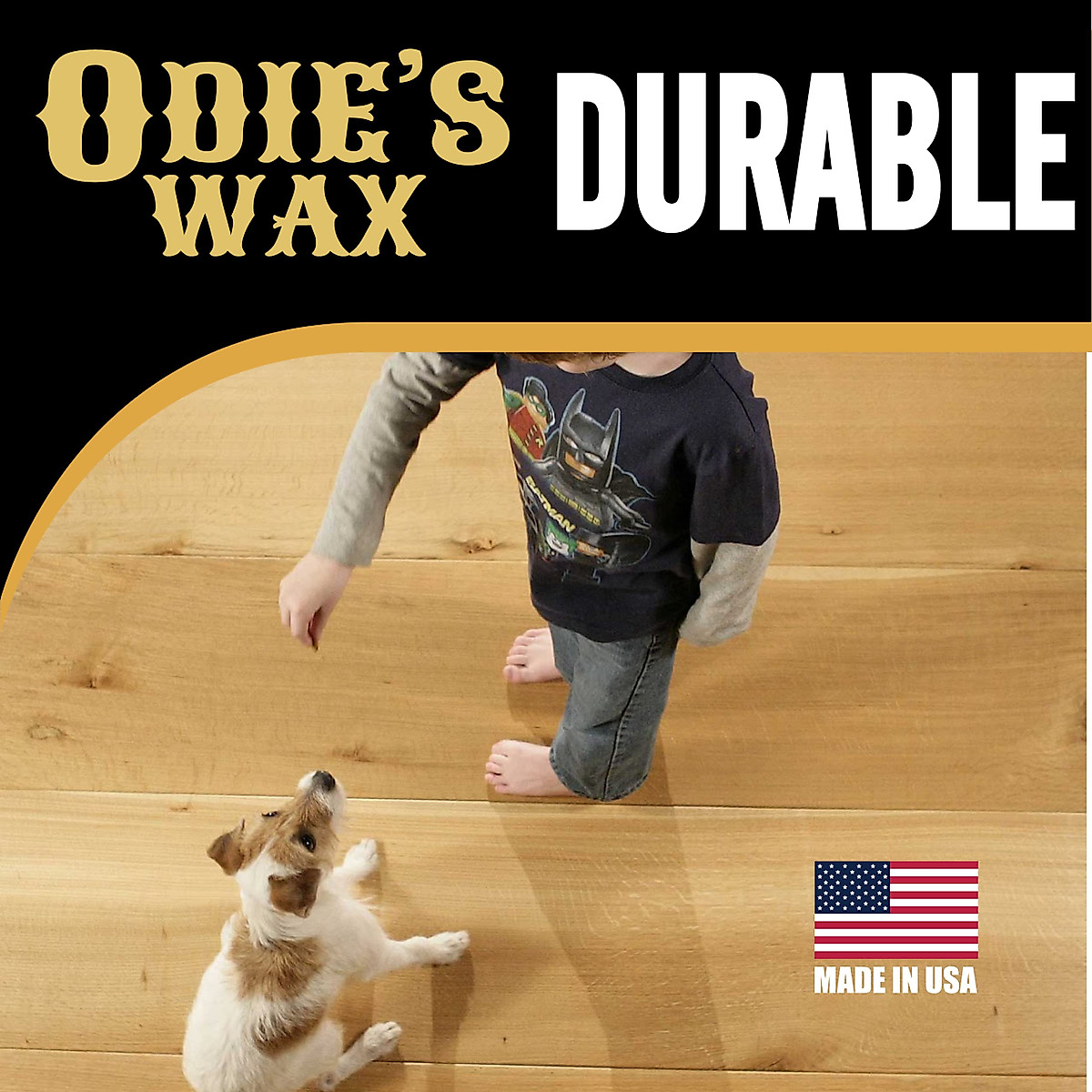 ODIE'S Wax •Super Hard Wax for Wood •Works with Odie's Oil •Odie's Super Duper Oil and Odie's Wood Butter for Extra Lustrous Sheen •Protection and Durability •9 Ounce Glass Jar