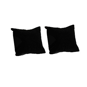USHOBE 18 Pcs Bracelet Organizer Bracelet Holder Display Linen Foam Watch Black Case Bracelet Watch Pillow Velvet Pillow Jewelry Display Supplies 12x12 Pillow Insert Vintage Ria