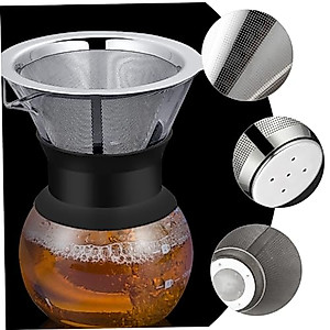 Mikinona Coffee Filter Tea Net Strainer Mesh for Coffee Espresso Mesh Screen Filter Espresso Filter Screen Coffee Machine Strainer Mesh Coffee Making Filter Screen Stainless Steel