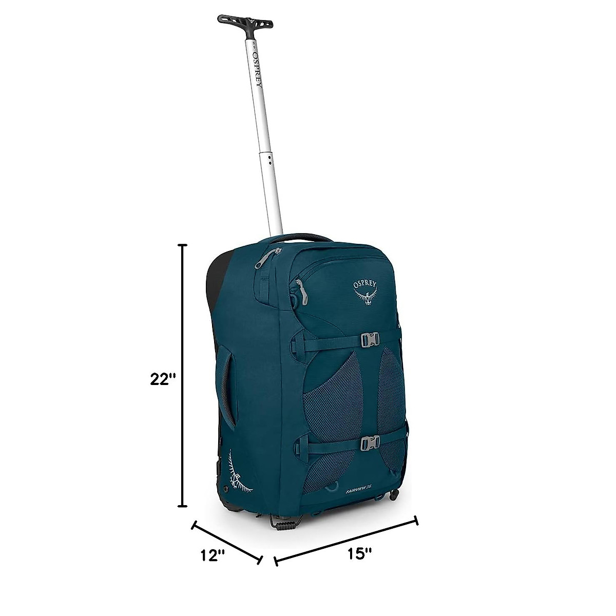 Osprey Fairview 36 Women's Wheeled Travel Backpack, Night Jungle Blue (10003702)