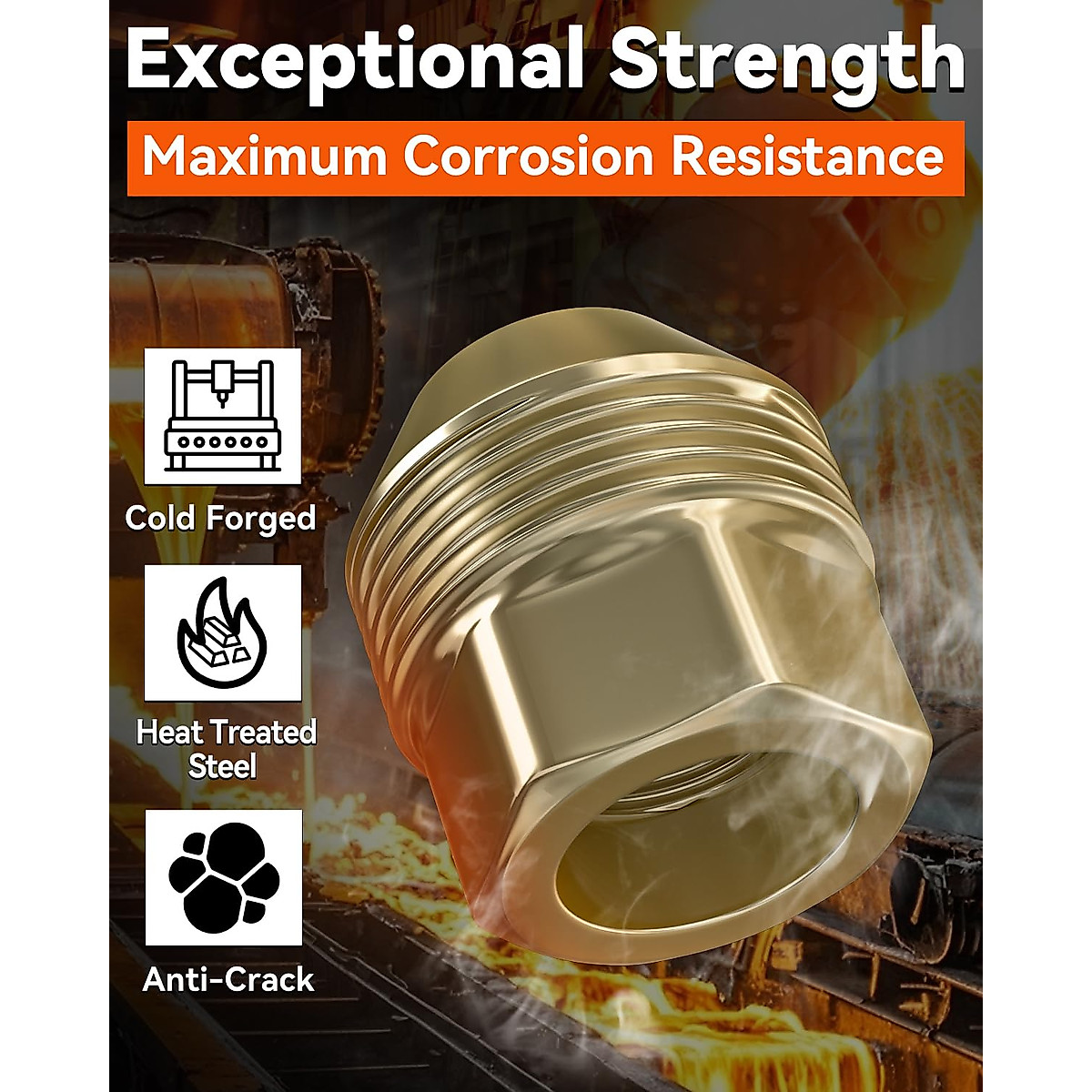 YIZBAP 24PCS 14x1.5 OEM Factory Lug Nuts,1.12" Tall Open End Bulge Acorn M14x1.5 Lug Nuts for Silverado Suburban Express Sierra 1500 Avalanche Escalade