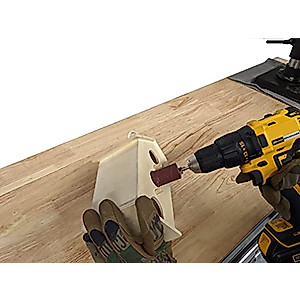 LINE10 Tools 16 Pack Sanding Drum and Sleeves Set for Drill, 2-inch Long, 60, 80 and 120 Grit