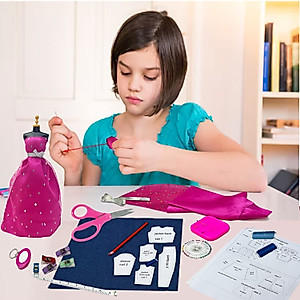 Real Fashionista Fashion Design Kit for Kids, Designed by Fashion Designer, Fashion Sewing Kit for Kids,Fashion Design Kit for Girls, Fashion Designer Kits for Girls