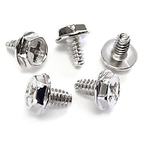 StarTech.com Replacement PC Mounting Screws #6-32 x 1/4in Long Standoff - Screw kit - silver - 0.2 in (pack of 50) , TAA (SCREW6_32)