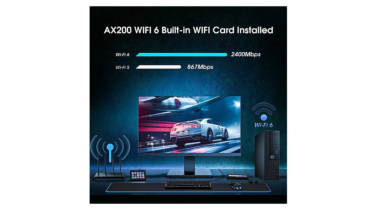 Dell OptiPlex 3050 Desktop Computers PC, Intel Core i5-7500 3.4GHz, 32GB Ram New 512GB M.2 NVMe ...