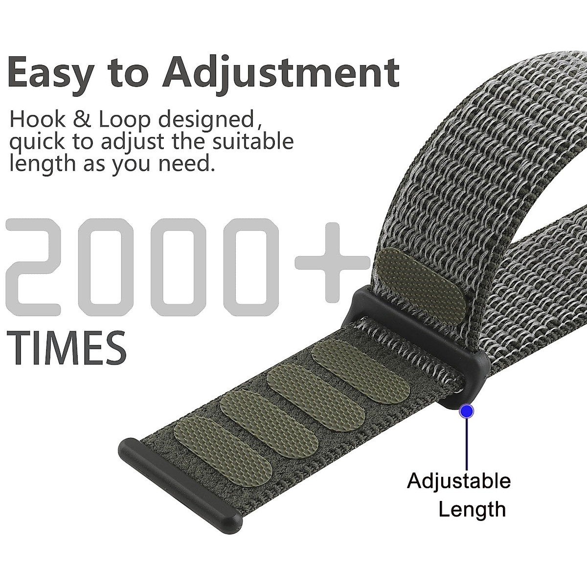 Lenrao Compatible with Apple Watch Bands for Men 44mm 45mm 42mm 49mm, Velcro Sport Stretchy Nylon Loop Braided Breathable Strap for iWatch Bands Men Series Ultra Se 10 9 8 7 6 5 4 3 2 1