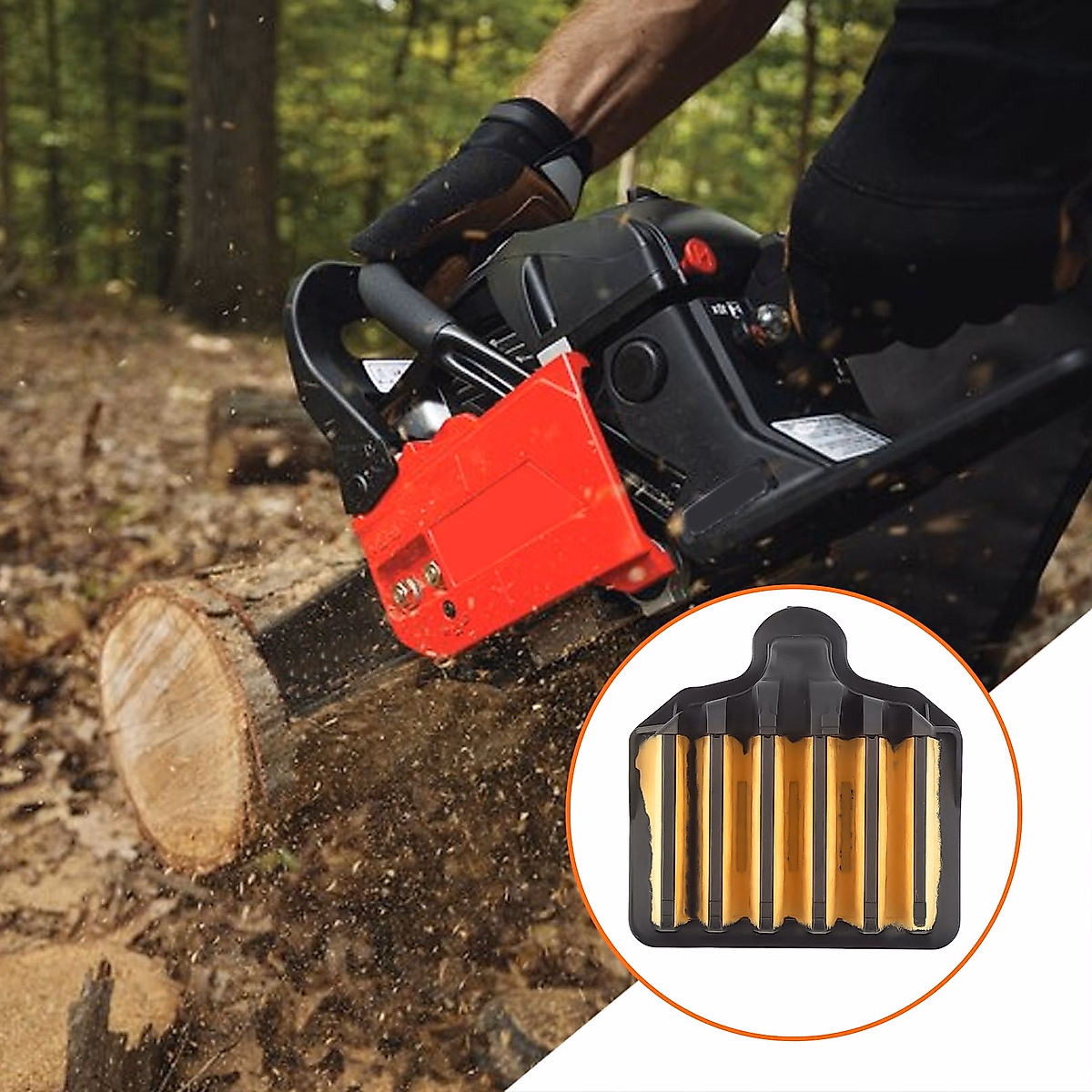 Mtanlo 3Pc Air Filter 575296301 Fit For Craftsman 358.350980 358.350981 358.350982 Chainsaw, Air Filter Assy.