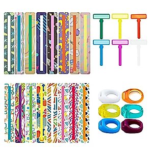 28 Pieces Dyslexia Tools for Kids Dyslexia Reading Strips for Dyslexic Students, Guided Reading Strips Trackers for Kids, Teacher Education Classroom Supplies (Cute Sets)