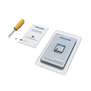 WAVLINK AX3000 6 M.2 WiFi Card,Bluetooth 5.2 NGFF Adapter, Dual-Band (2.4/5Ghz) M2 Wireless Network Card Adapter with OFDMA, MU-MIMO, WPA3, Ultra-Low Latency, Supports Windows 11, 10 (64bit)