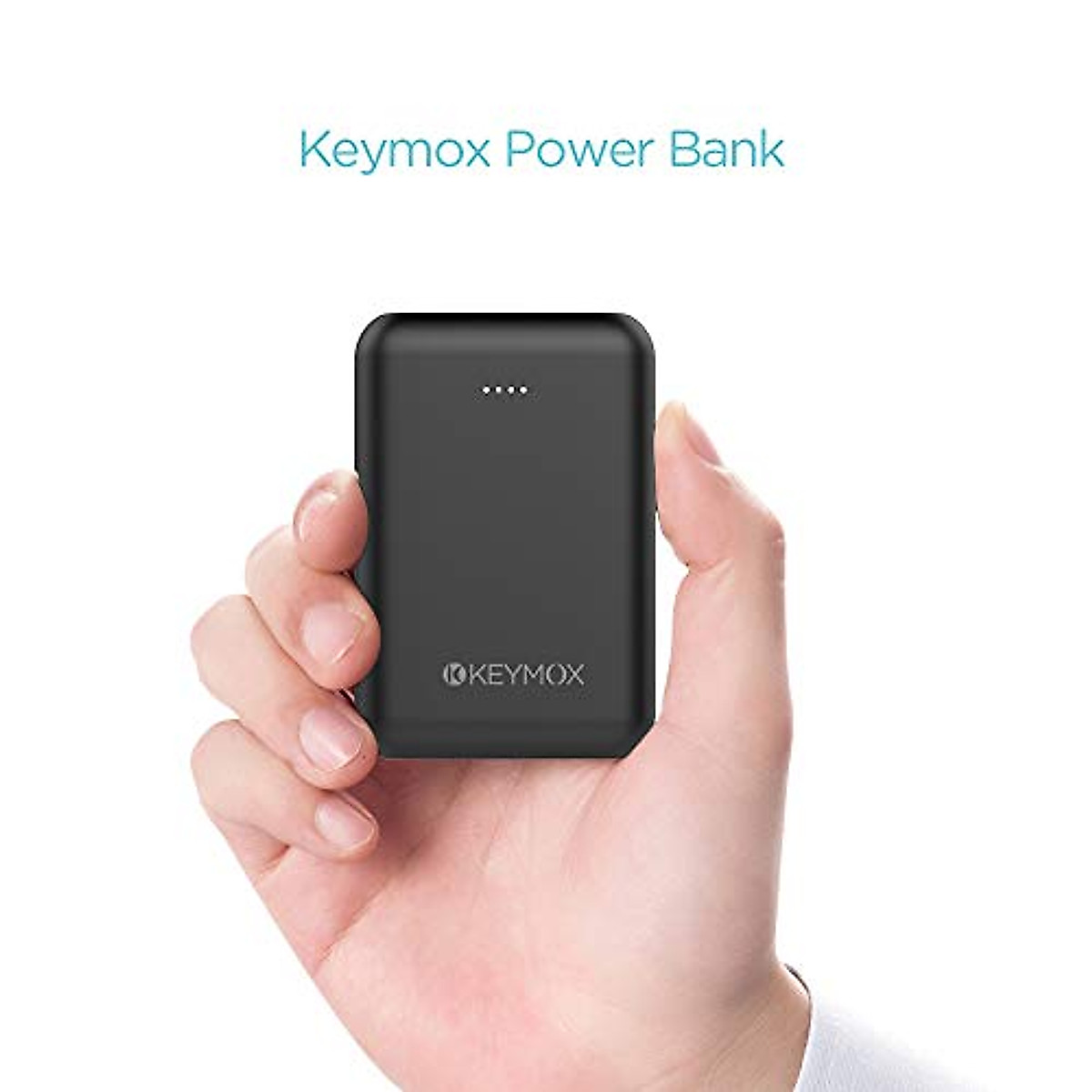 Keymox Portable Charger,KEYMOX 10000mAh Power Bank with Quick Charge 3.0 Technology and 18W USB-C Power Delivery, High-Capacity External Battery Pack Compatible with iPhone, Samsung, iPad, and More.