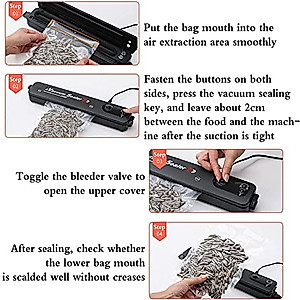 Household Food Automatic Vacuum Sealer Super Suction Vacuum Preservation Simple Operation Food Preservation Storage Hygiene