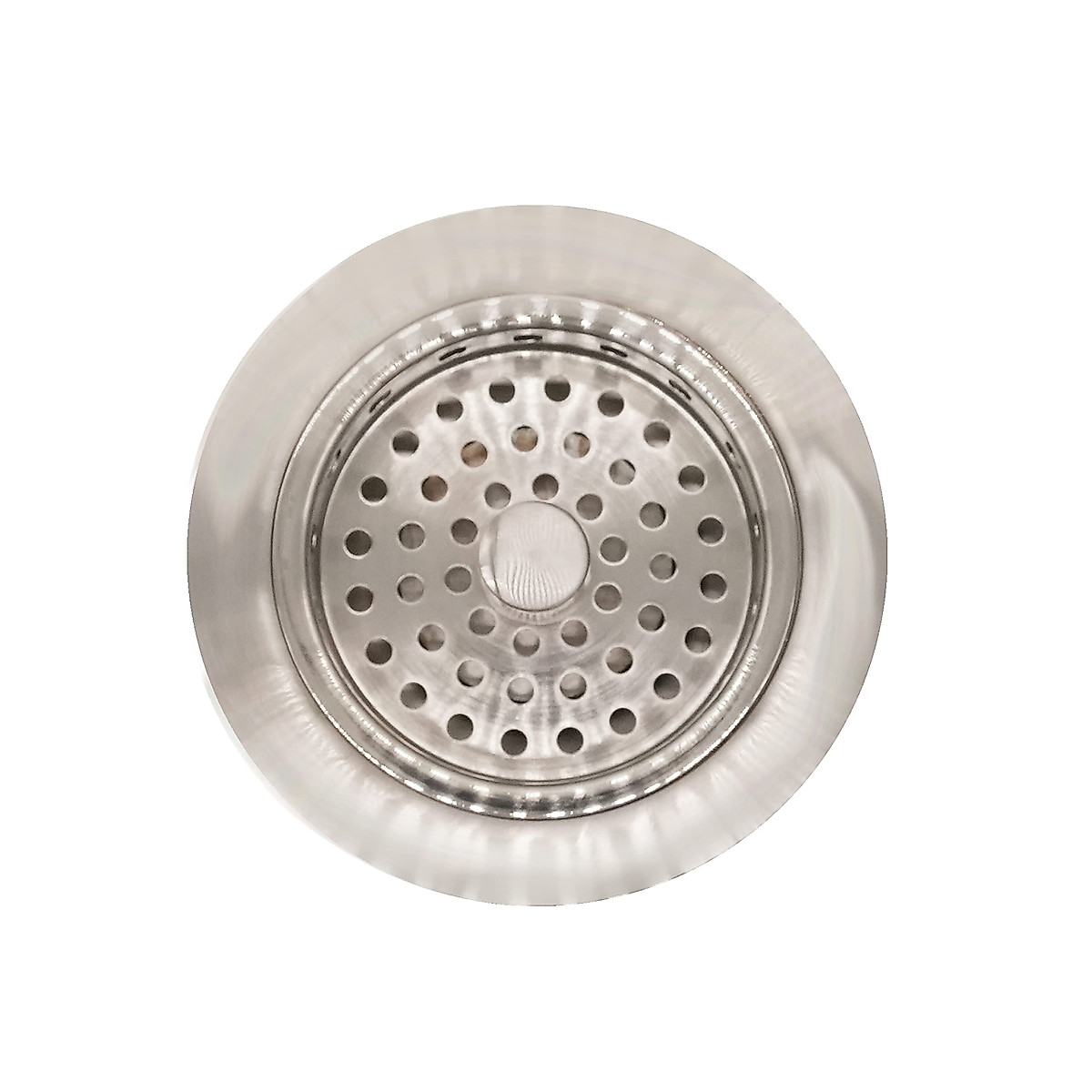Westbrass D214-20 3-1/2" Post Style Large Sink Kitchen Basket Strainer, 1-Pack, Stainless Steel