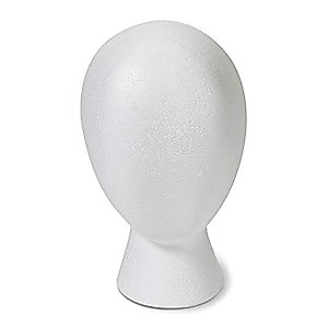 FloraCraft SmoothFōM Faceless Head 5.8 Inch x 6.8 Inch x 9.8 Inch White