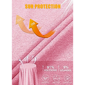 MAGCOMSEN Long Sleeve Shirts for Men Quarter Zip Pullover Mens Lightweight Golf Pullover Shirts Dry Fit Shirt Sweatshirt Pink,L