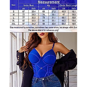 Avidlove One Piece Bodydoll Lingerie Underwire Silky Bodysuit Blue Lingerie M