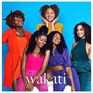 Wakati Water-Activated Detangling Conditioner, 16.9 Ounce, Natural Hair Moisturizer, Long Lasting Frizz Control, Experience Finger-Comb Detangle, Sulfate Free, Paraben Free, White