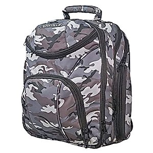 RockvilIe DJ Mixer Case Travel Camo Backpack Bag Fits 19"w x 20"h x 13"d