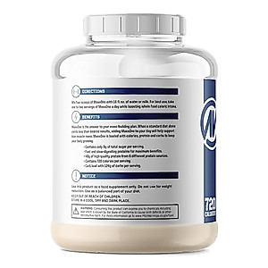 Massone Mass Gainer Protein Powder by NutraOne – Gain Mass Protein Meal Replacement (Vanilla - 7 lbs.)