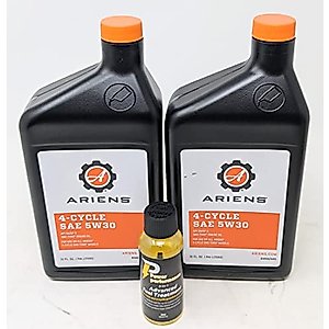 Ariens 000676 SAE 5W-30 Sno-Thro Engine Oil Quart (2-Pack) and Fuel Treatment