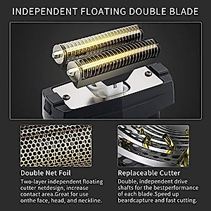 Electric Shavers for Men, Mens Beard Shaver, Electric Razor, Men's Multifunctional 2 in 1 Trimmer, Waterproof Shaving Machine, Clippers for Hair Cutting…