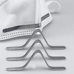 Nose Bridge Strips for Masks, Aluminum Metal Nose Strip, Adjustable Nose Clips Wire for DIY Mask Making Accessories for Sewing Crafts, 100Pcs