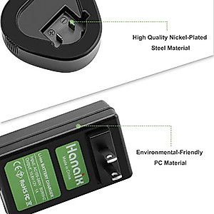Hanaix 12V Lithium Battery Charger Compatible with Bosch BC330 BAT411 BAT411A BC430 GBA12V30 BAT412 BAT412A BAT413 BAT413A BAT414 D-70745, 2607336013, 2607336027, 2 607 336 864, Portable Charger