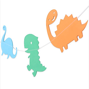 Dinosaur Flag Creative Garland Banner - Dinosaur Room Theme, Tyrannosaurus Rex Party, Paper Banner, Jurassic, Boy Children's Dinosaur Theme, Jurassic World Animal Party Supplies Background, Baby Shower, Photo Props