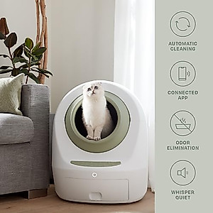Leo's Loo Too by Casa Leo - No Mess Automatic Self-Cleaning Cat Litter Box Bundle Includes Charcoal Filter, Built-in Scale, Smart Home App with Voice Control