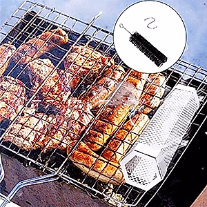 Fuoequl Pellet Smoker Tube 12" PerforatedBBQ Smoke Generator to Add Smoke Flavo