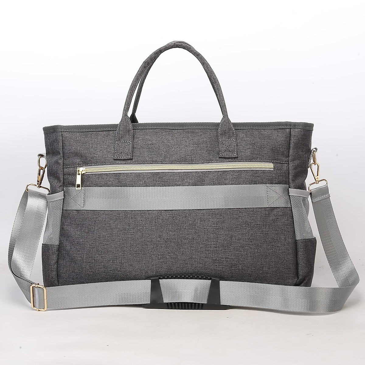 Rabjen Diaper Bag Tote, Large Travel Multifunction Baby Bag with Insulated Pockets Padded Sleeve for up to 15.7’’ Laptop