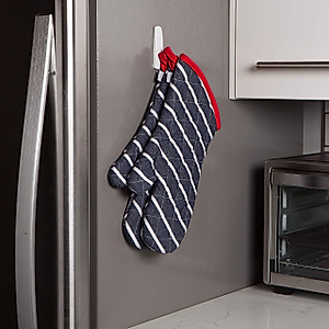 Now Designs Basic Oven Mitt, Butcher Stripe - 6.5 x 13 in | Set of 2