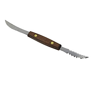 Treasure Gurus Stainless Steel Curved Grapefruit Knife Citrus Fruit Cutting Tool Serrated Kitchen Utensil