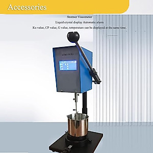 VTSYIQI Stormer Viscometer Digital Rotary Viscometer Tester with Accuracy 2.00% Range 40.2 to 141.0KU Temperature Ku g CP Time Value for Paints Coatings Inks ASTM D562 Standard