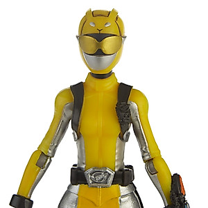 Power Rangers Beast Morphers Yellow Ranger 6" Action Figure Toy Inspired by The TV Show